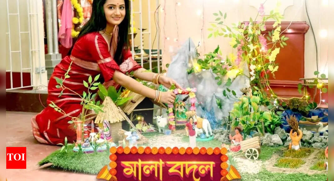 Mala Bodol Preview: Diti celebrates her first Jhulan Utsav at Mallick ...