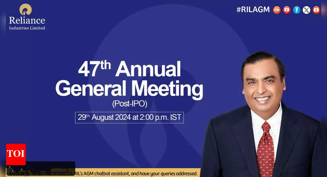 Reliance Industries 47th Annual General Meeting: Time, date and where ...