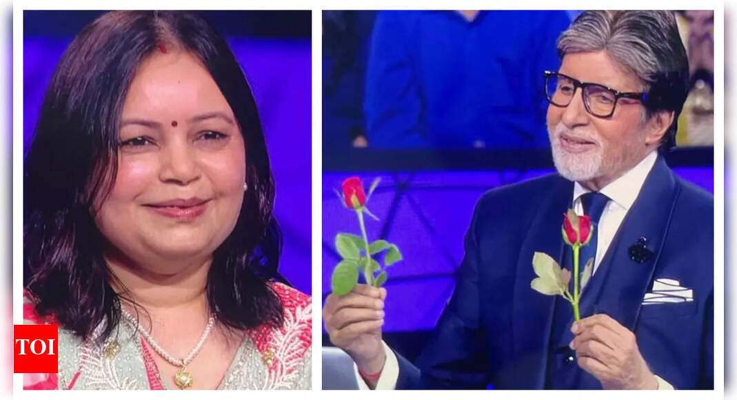 Kaun Banega Crorepati 16: Amitabh Bachchan gives a rose to contestant ...
