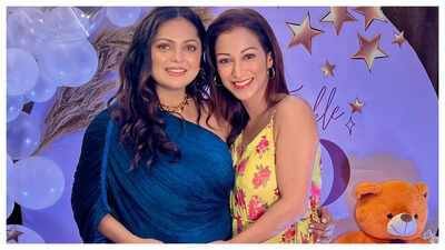 Drashti Dhami gives a sneak peek into her baby shower ceremony; close ...