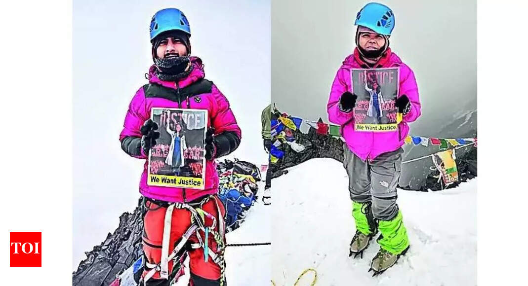 'We want justice': RG Kar protest reaches Ladakh peak | Kolkata News ...