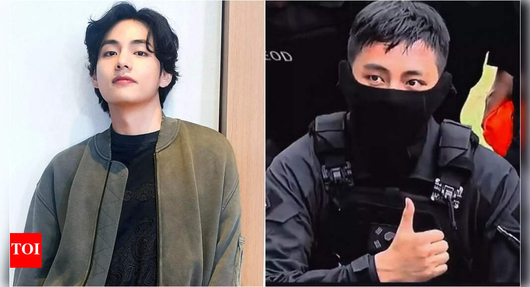 BTS’ V spotted with strong physique and short hair during training ...