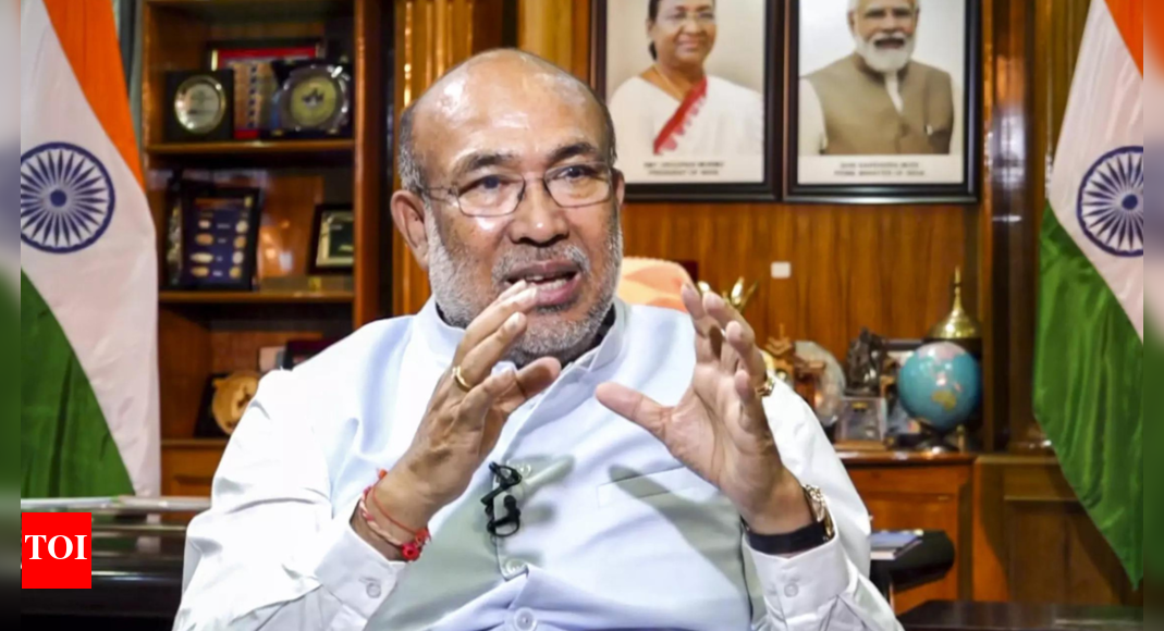 'Act of terrorism': Manipur CM Biren Singh denounces drone bombings ...