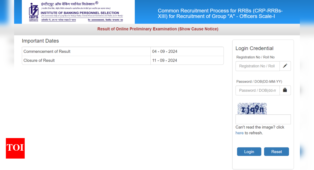 IBPS RRB Clerk, PO Results 2024 Live: Probationary Officer (PO) Prelims result 2024 declared ...