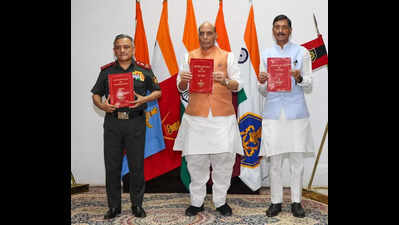 Rajnath Singh: Rajnath: Prepare for war to preservepeace; evolve joint military vision | Lucknow ...