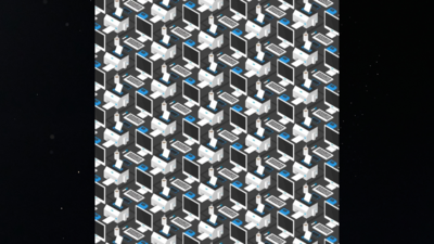 Optical illusion: Can you spot the hidden ink spill in this office ...