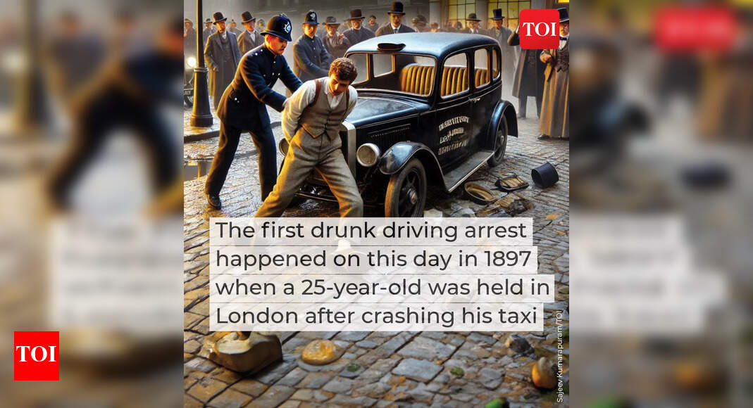 7. First drunk driving arrest - Times of India