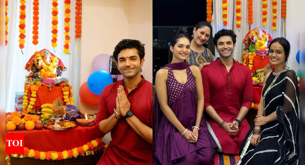 Actor Akash Jagga hosts a vibrant Ganpati celebration with his telly ...