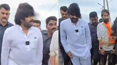 Pawan Kalyan visits flood-affected areas in Andhra Pradesh to assess the damage | Telugu Movie ...