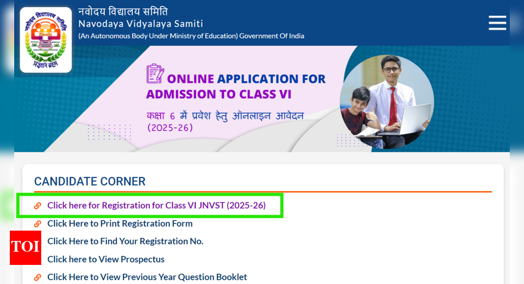JNVST Registration 2024 for class 6 closes next week at navodaya.gov.in: List of required ...