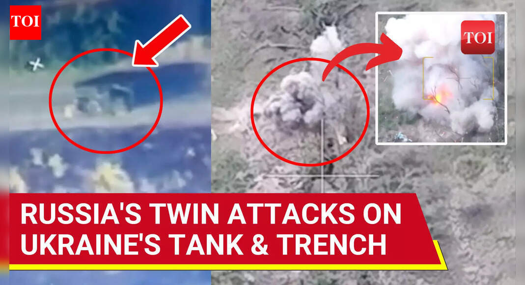 On Cam: Russia's 'Bull's Eye' Strike On Ukraine's Tank; Another Video ...