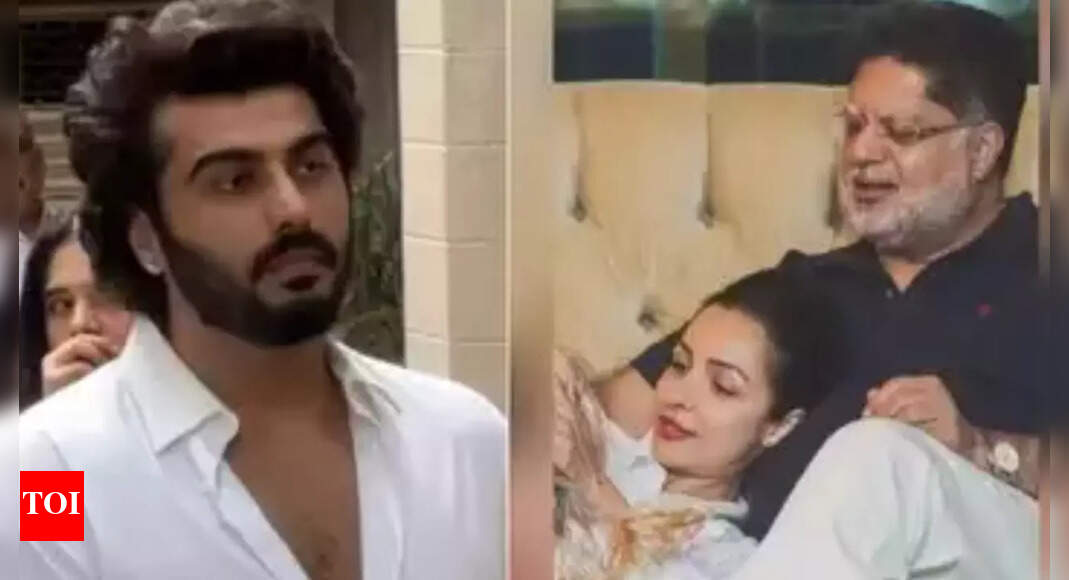 Arjun Kapoor attends the last rites of Malaika Arora's father, Anil ...