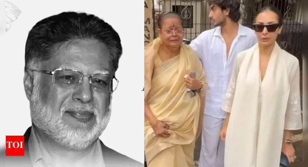 Malaika Arora, Joyce and Amrita Arora bid an emotional adieu to Anil ...