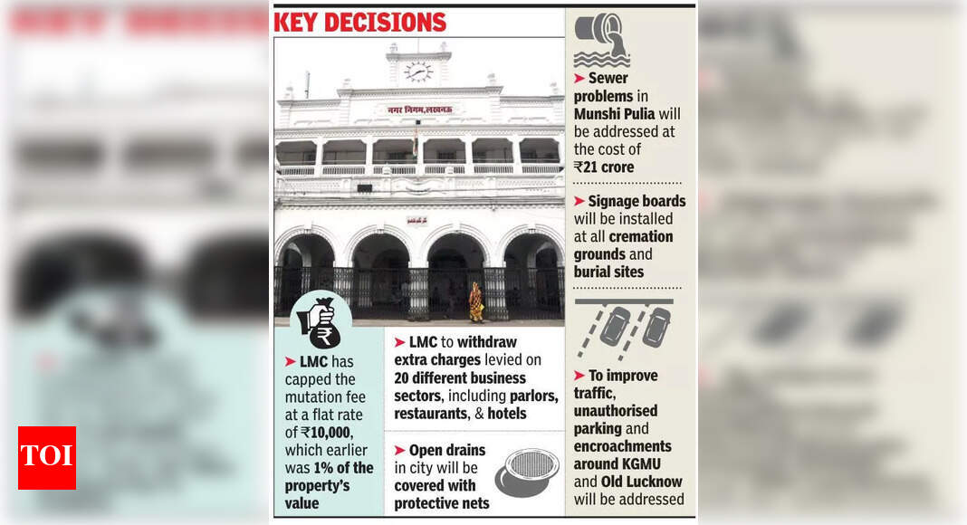 Lucknow Municipal Corporation Caps Mutation Fee at Rs 10,000 | - Times ...
