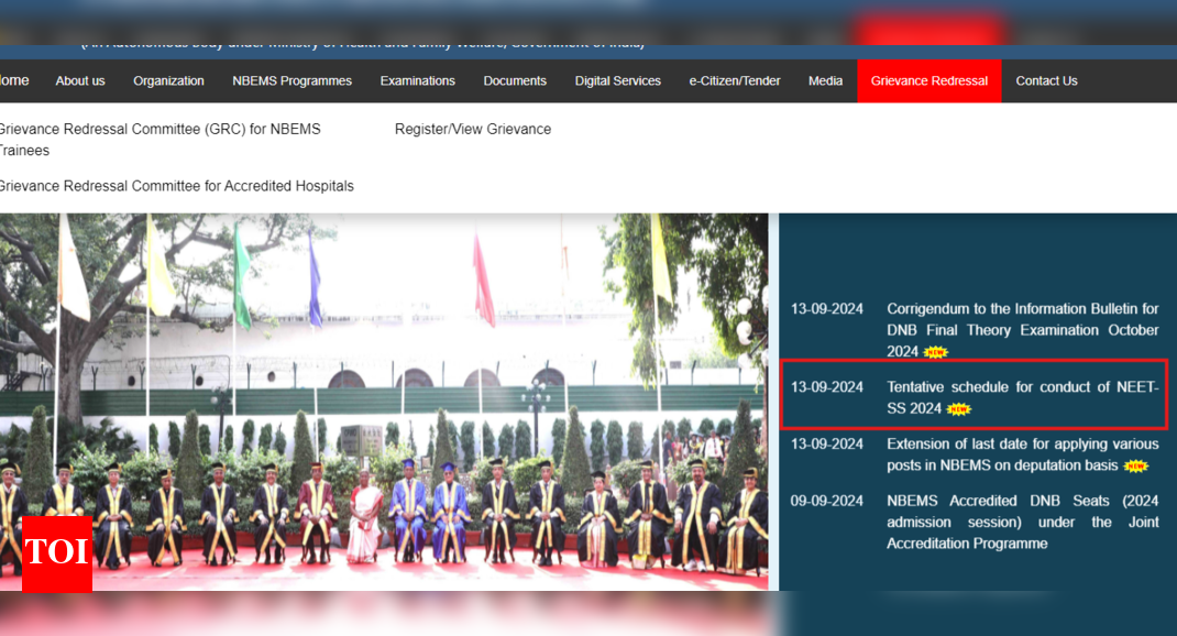NEET SS 2024 Tentative Schedule Out: Check exam dates and other ...