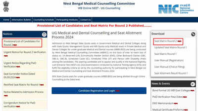 WB NEET Counselling 2024 Round 2: Provisional List and Seat Matrix Released; Download Here - The ...