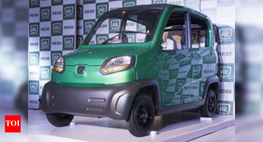 Bajaj unveils small car RE60, promises 35 km per litre - Times of India