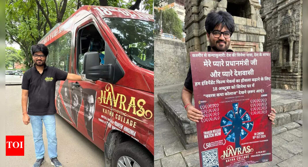 The crew of Navras Katha Collage embarked on a journey from Kashmir to ...