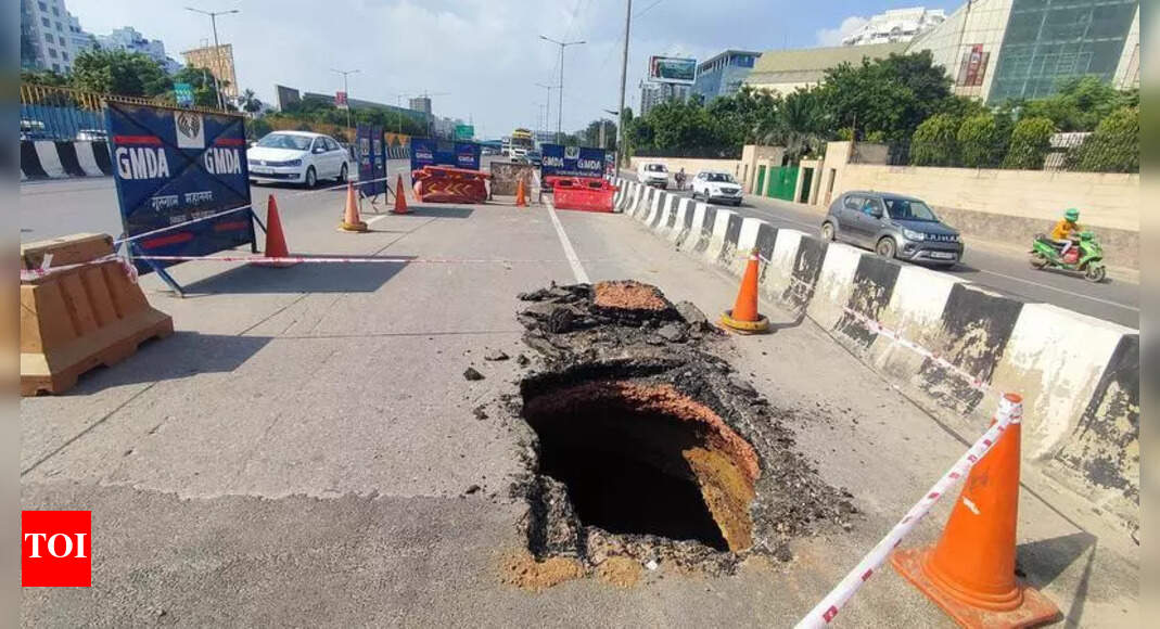 Sewer Line Revamp Yet To Begin, Part Of Sohna Road Caves For Third Time ...