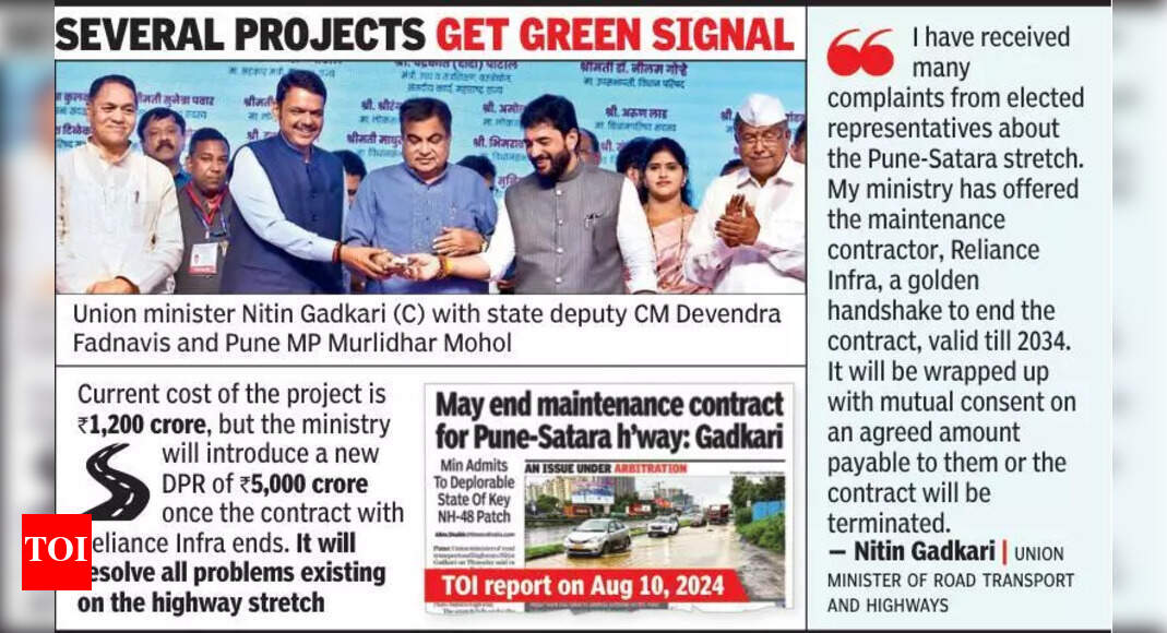 Offer To End Upkeep Pact For Pune-satara Highway Stretch | Pune News ...