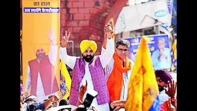 Mann Holds Roadshow In Hry, Calls Kejriwal Meham’s Nephew | Chandigarh ...