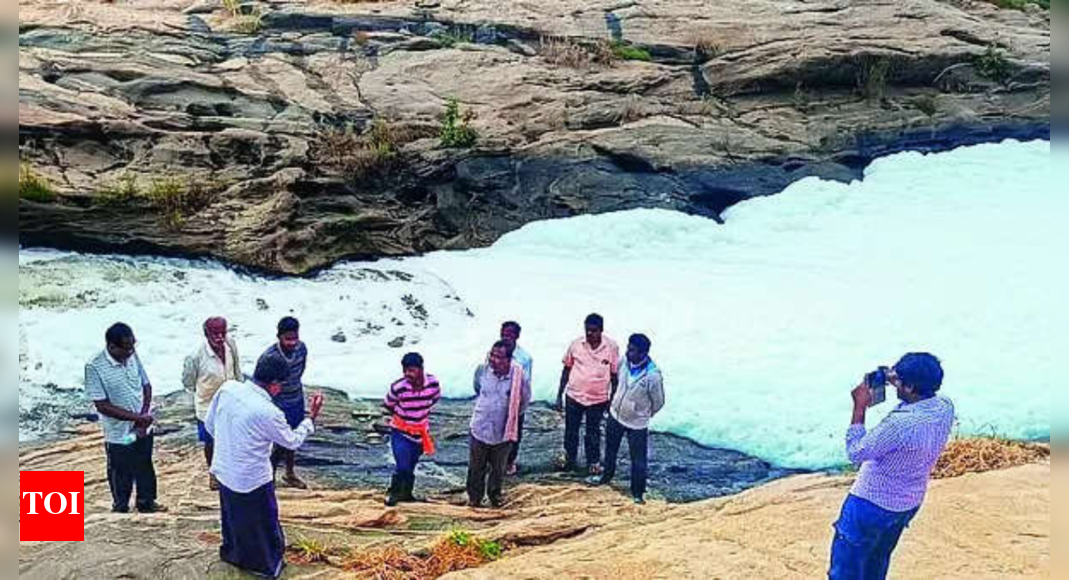 Arkavathi River: Arkavathi River Froths, Sends Alarm Bell Ringing ...