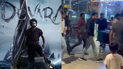 Jr NTR flies to Los Angeles for the screening of 'Devara: Part 1' at ...