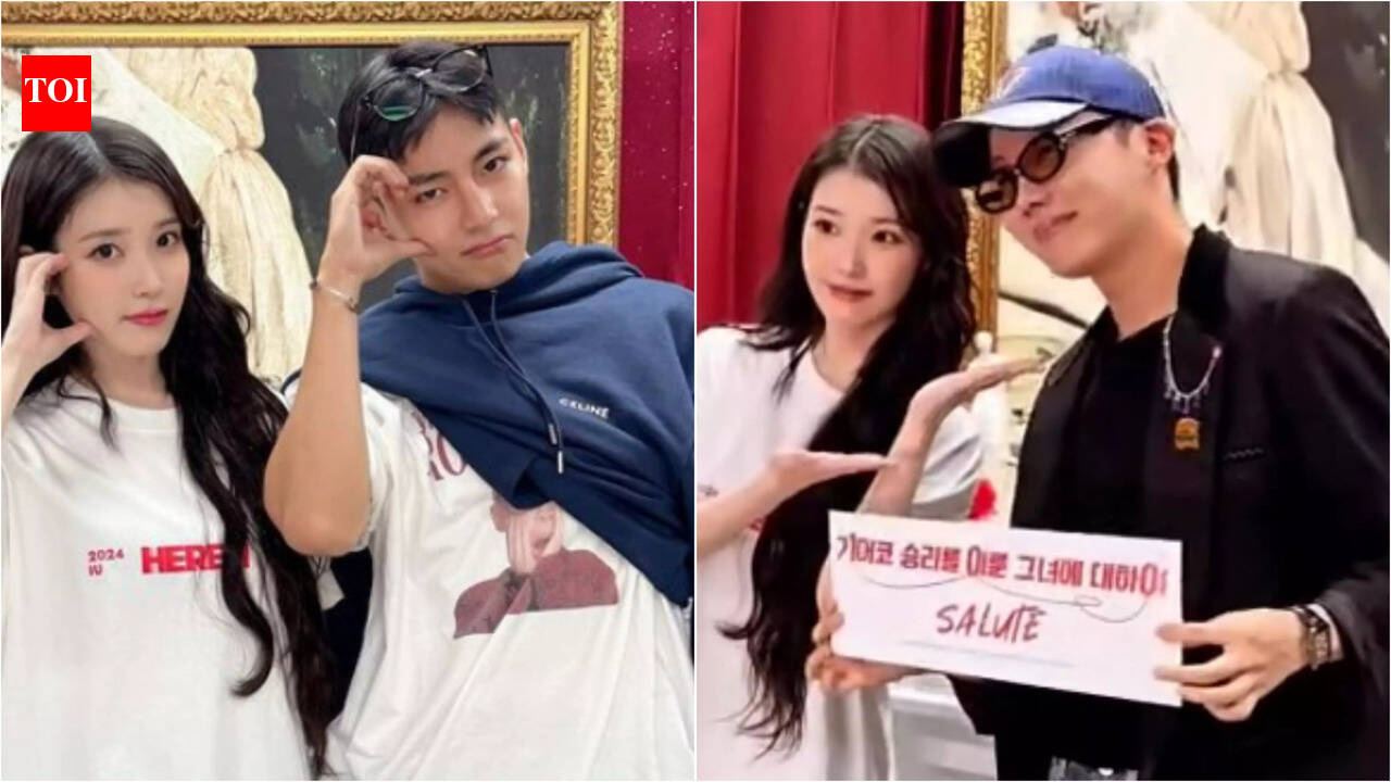 BTS’ J-Hope and V show support at IU's encore concert, sharing fanboy ...