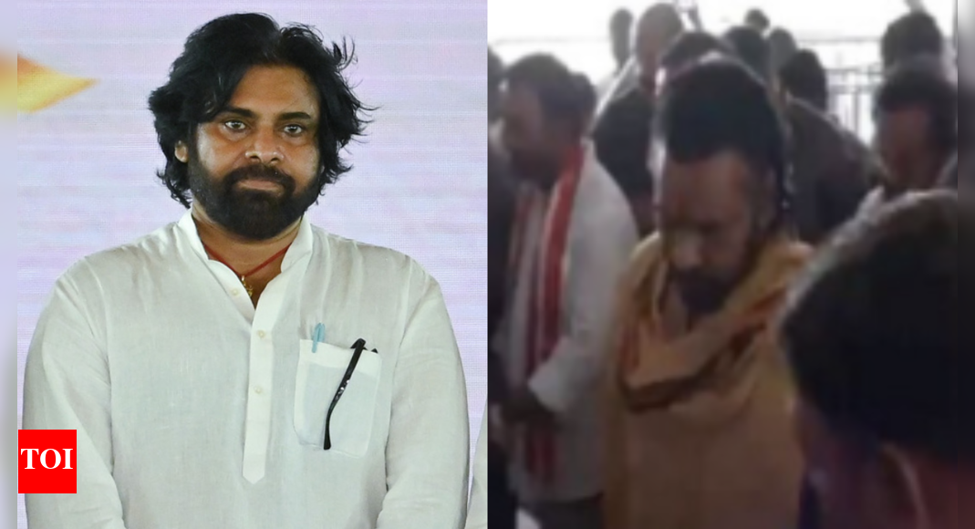 AP Deputy CM Pawan Kalyan arrives in Vijayawada's Kanaka Durga Temple as part of his ...