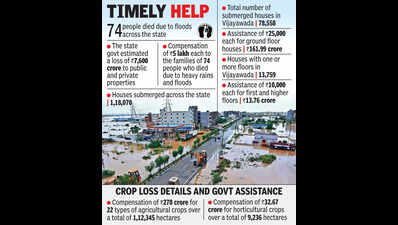 Govt Releases Flood Relief Compensation To Victims | - Times of India