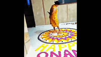 Post outrage, woman booked for destroying Onam rangoli in Bengaluru ...
