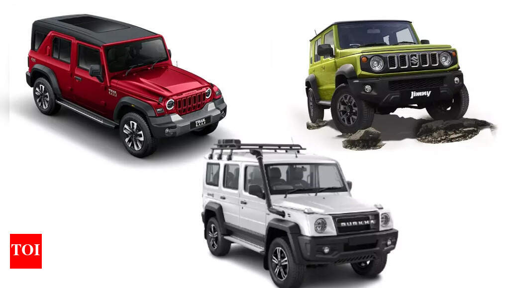 Mahindra Thar Roxx vs Maruti Jimny vs Force Gurkha: Engine specs, price ...
