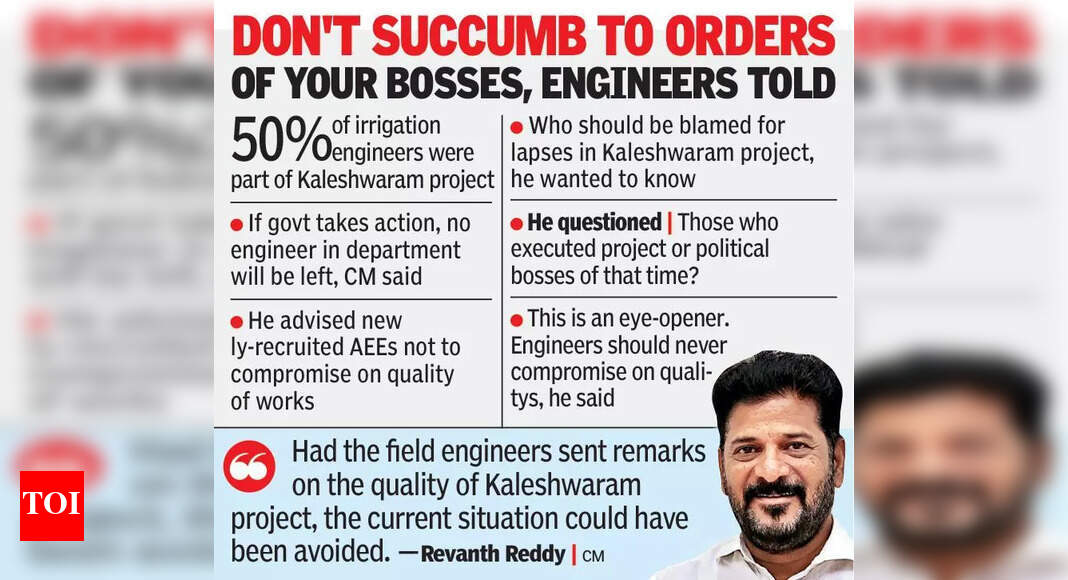 Kaleshwaram Project: Revanth Warns of Engineer Exodus Over Kaleshwaram ...