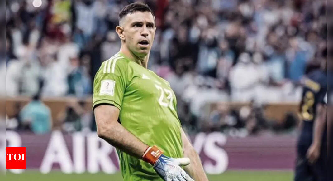 Watch: Argentina goalkeeper Emiliano Martinez hits camera, suspended by ...