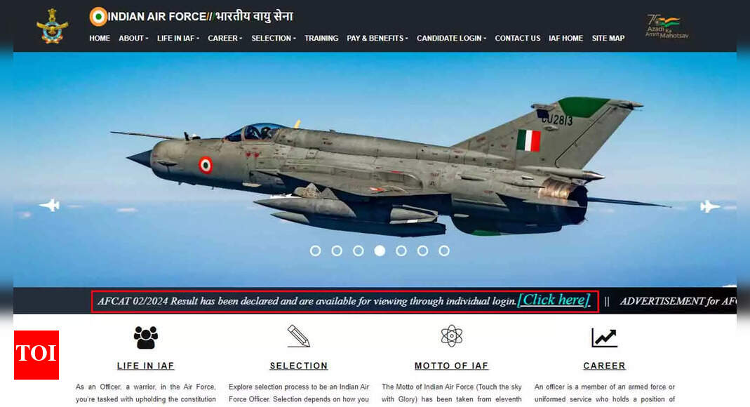 AFCAT 02/2024 Results Announced at afcat.cdac.in: Details to Check ...