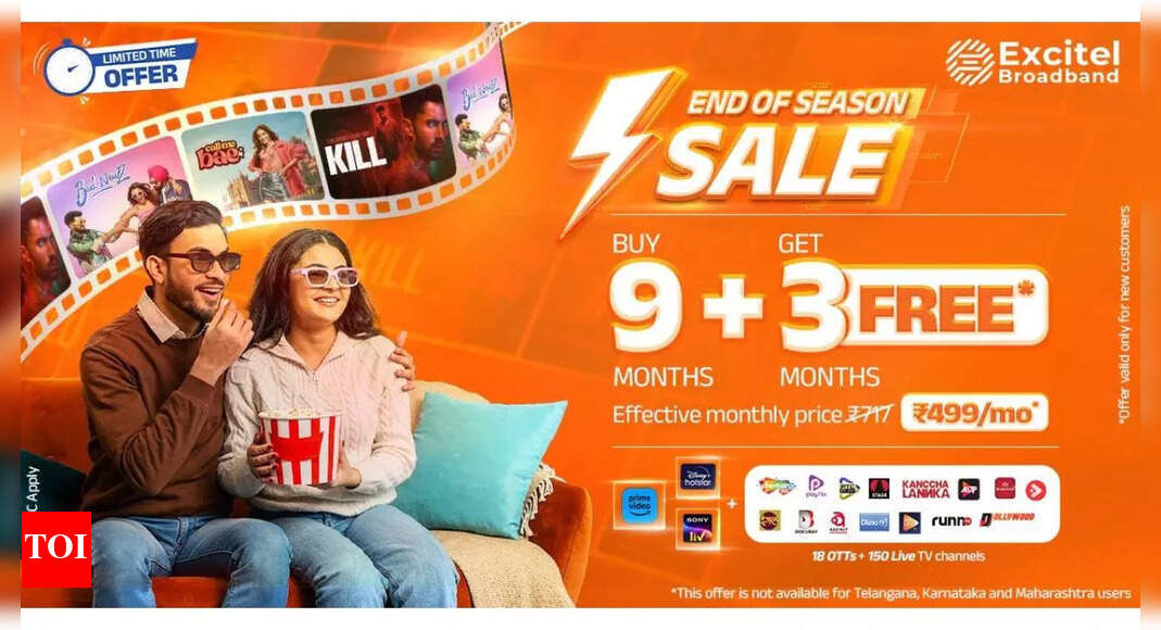 Excitel announce end-of-season sale offer: 3 months of free internet, 18 OTT subscriptions and ...