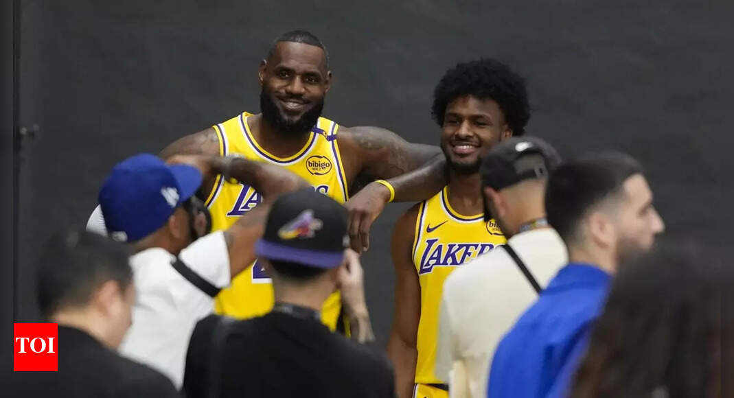 'Proud' LeBron James can't wait to be on court with son Bronny | NBA ...