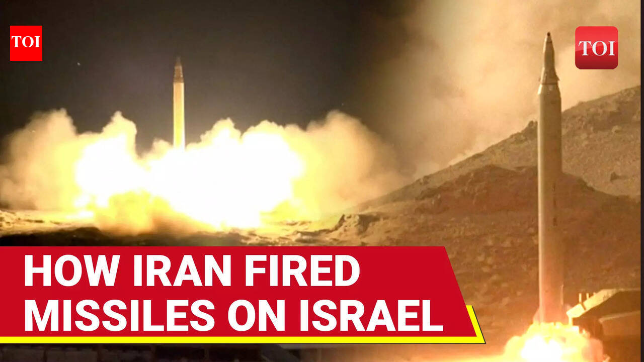 Iran Releases First Visuals Of Attack On Israel; Watch Iran TV's ...