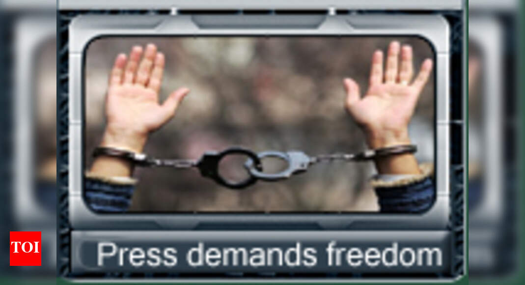 Journalist protest - Times of India