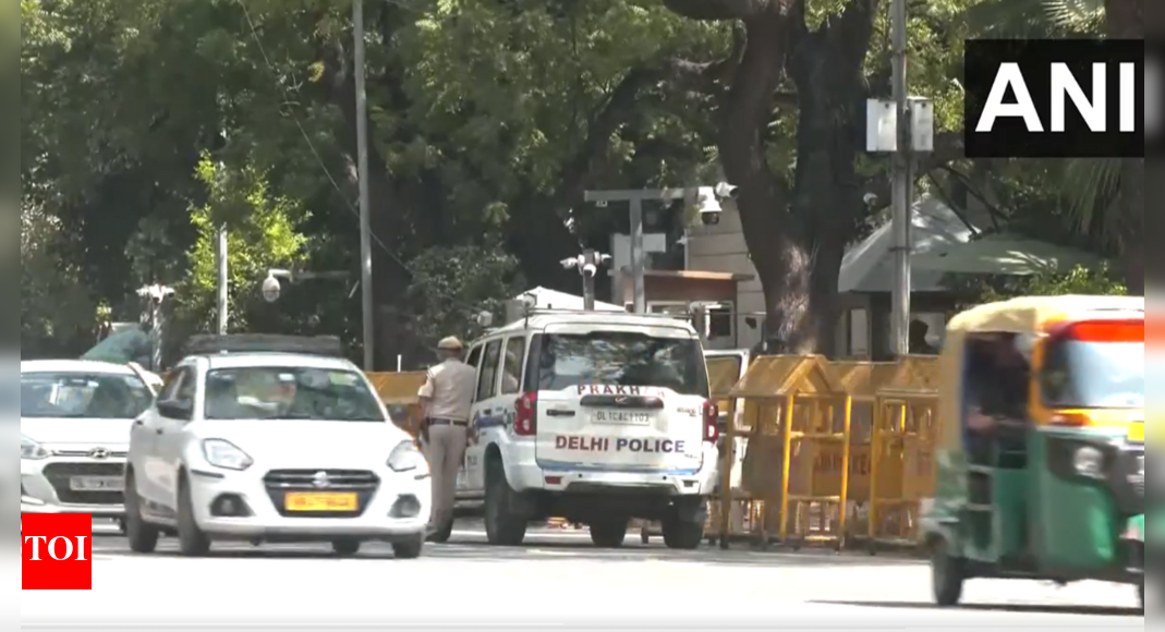 New Delhi: Security enhanced outside the Embassy of Israel after Iran's ...