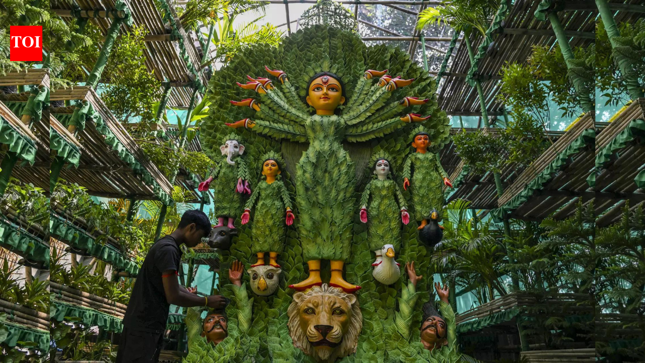 Celebrating divine artistry: a series of unique Durga pandals across India