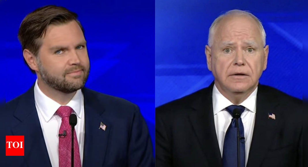 ‘JD Vance’s beard sign of ‘toxic masculinity’, Tim Walz’s wide eyes ...