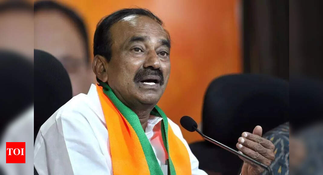 BJP MP Eatala Challenges CM Revanth Reddy Over House Demolitions | Hyderabad News - Times of India