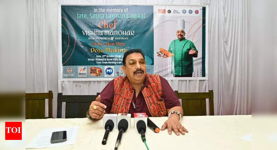 Vishnu Manohar: Chef Manohar Attempts 24-Hour Dosa-Making Challenge for ...