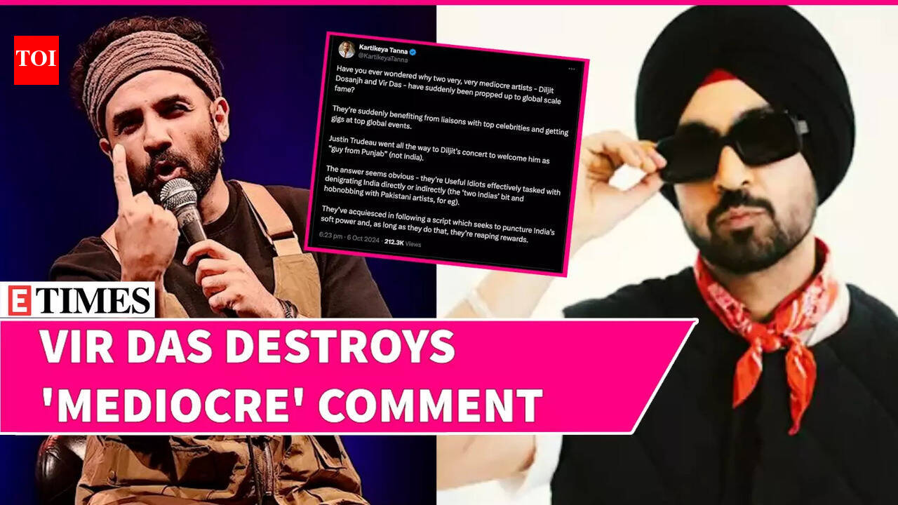 Vir Das Shuts Down Troll Calling Him & Singer Diljit Dosanjh ‘Mediocre ...