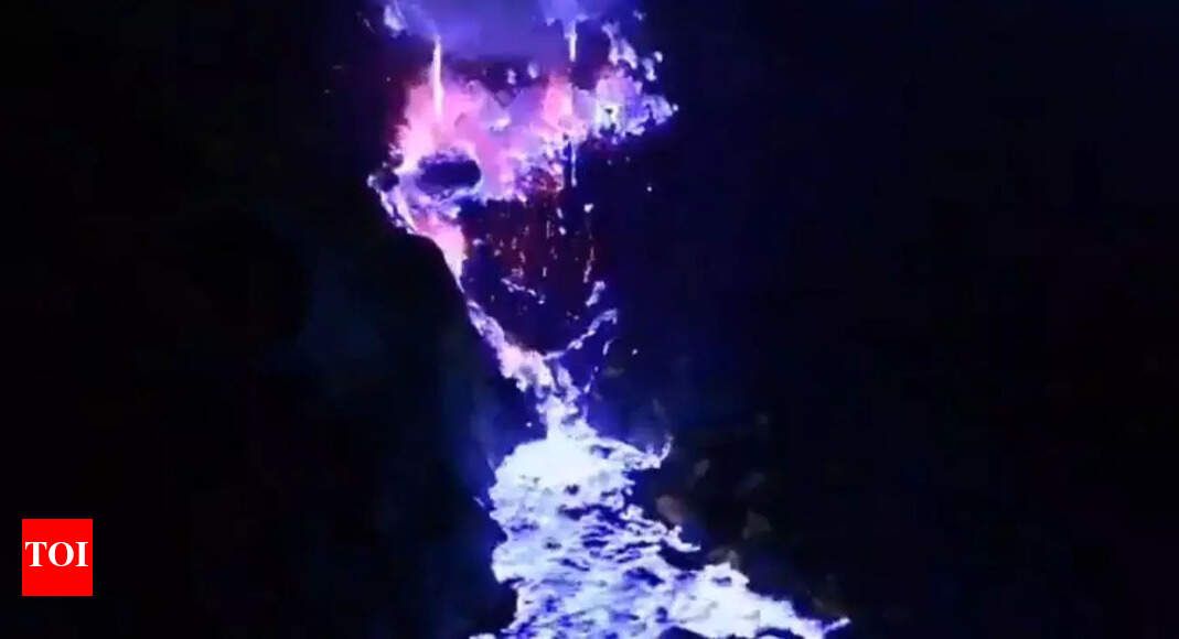 A lesser-known volcano that releases blue-coloured lava - Times of India
