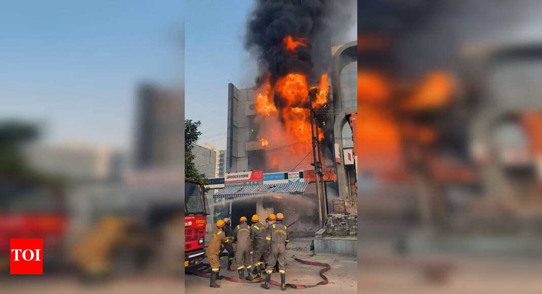 Massive Fire Destroys Three-Storey Building in Lucknow: Third Incident ...