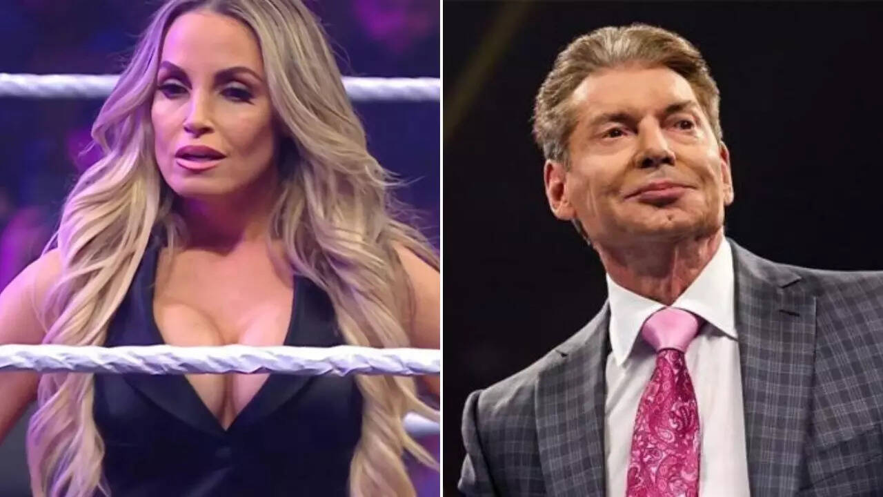 Wwe Trish Stratus Og Vince Mcmahon Kysser Trish Stratus Slaps Vince