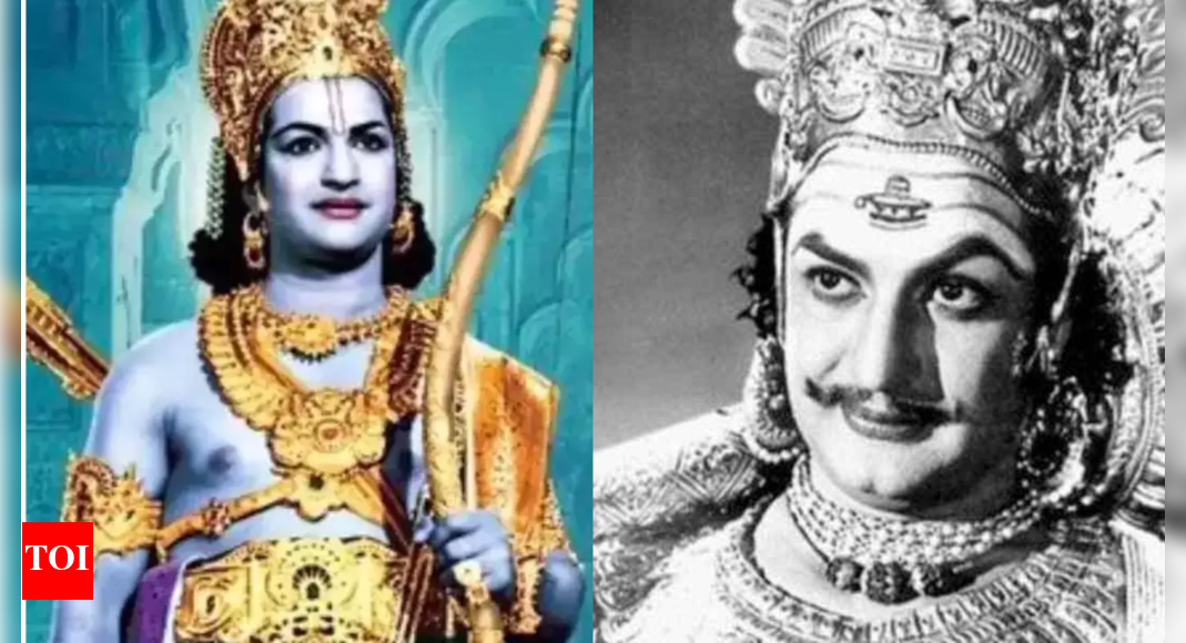 Dr. Rajkumar and NTR: Legends who portrayed both Lord Ram and Ravan on ...