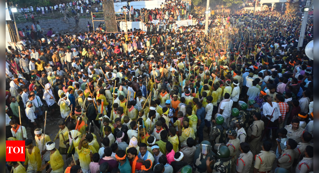 Over 70 injured at Devaragattu Banni stick festival during Dussehra ...